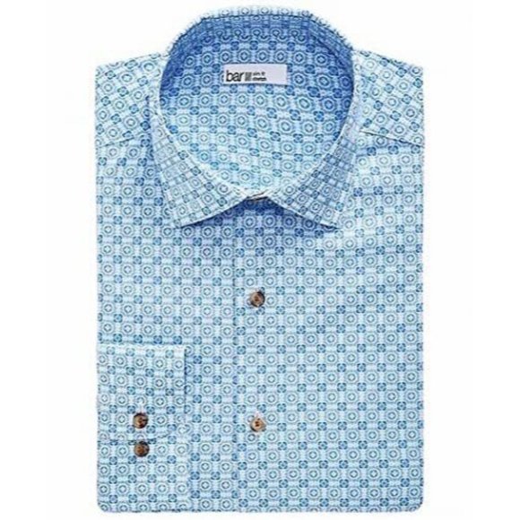 Bar III | Shirts | Bar Iii Mens Blue Spread Collar Slim Fit Dress Shirt ...